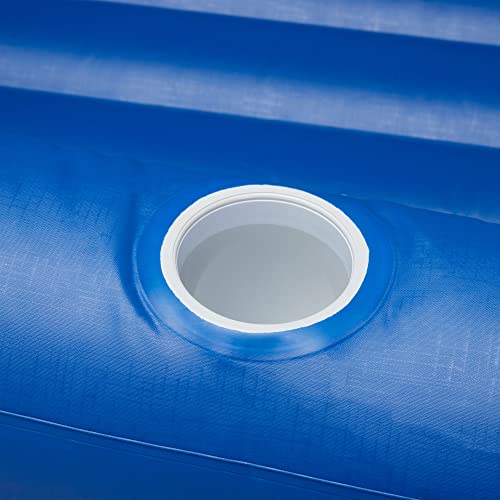 Swimline 15181SF Inflatable Swimming Pool or Lake Floating Lounger Cooler Couch with 2 Built-in Cupholders and Onboard Ice Cooler, Blue (2 Pack)