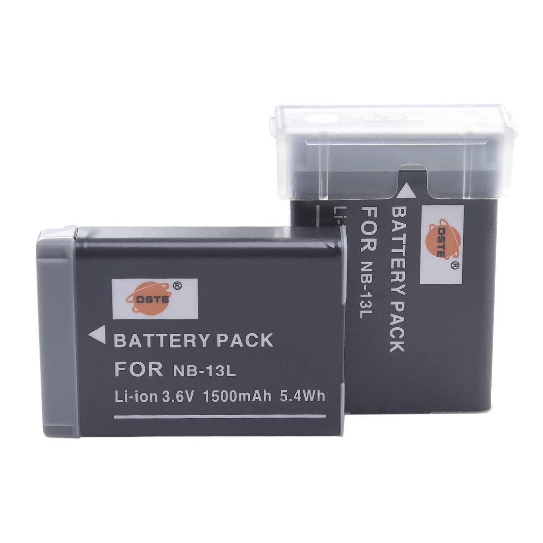 DSTE Replacement for 2X NB-13L + Dual Charger with Micro USB Cable Compatible Canon PowerShot SX740 G5X G7X G9X G7 X Mark II G9X Mark II SX620 HS SX720 HS SX730 HS G1 X Mark III G5 X Mark II as NB13L