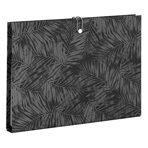 Office DepotĀ® Brand Paper Expanding File Folder, 6 Pocket, Expansion 5-1/2", 8 1/2" x 11", Letter, Black Print, Pack of