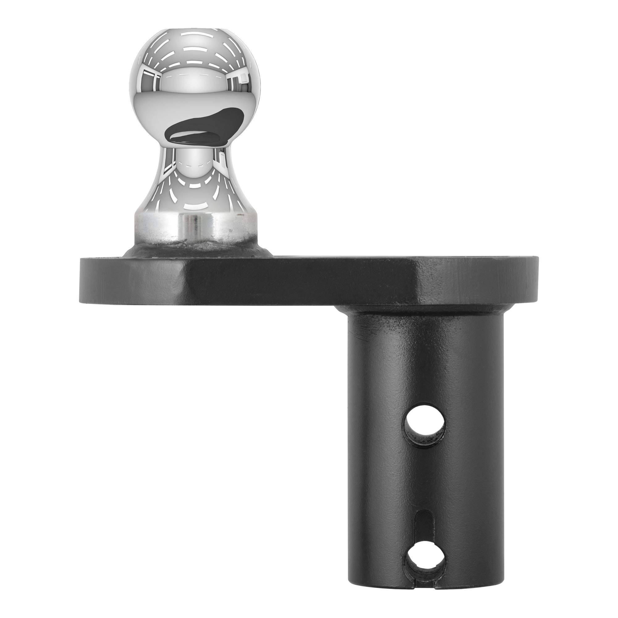 CURT 60602 Double Lock Offset Gooseneck Ball, 4-Inch Offset, 20,000 lbs, 2-5/16-Inch Diameter , Black