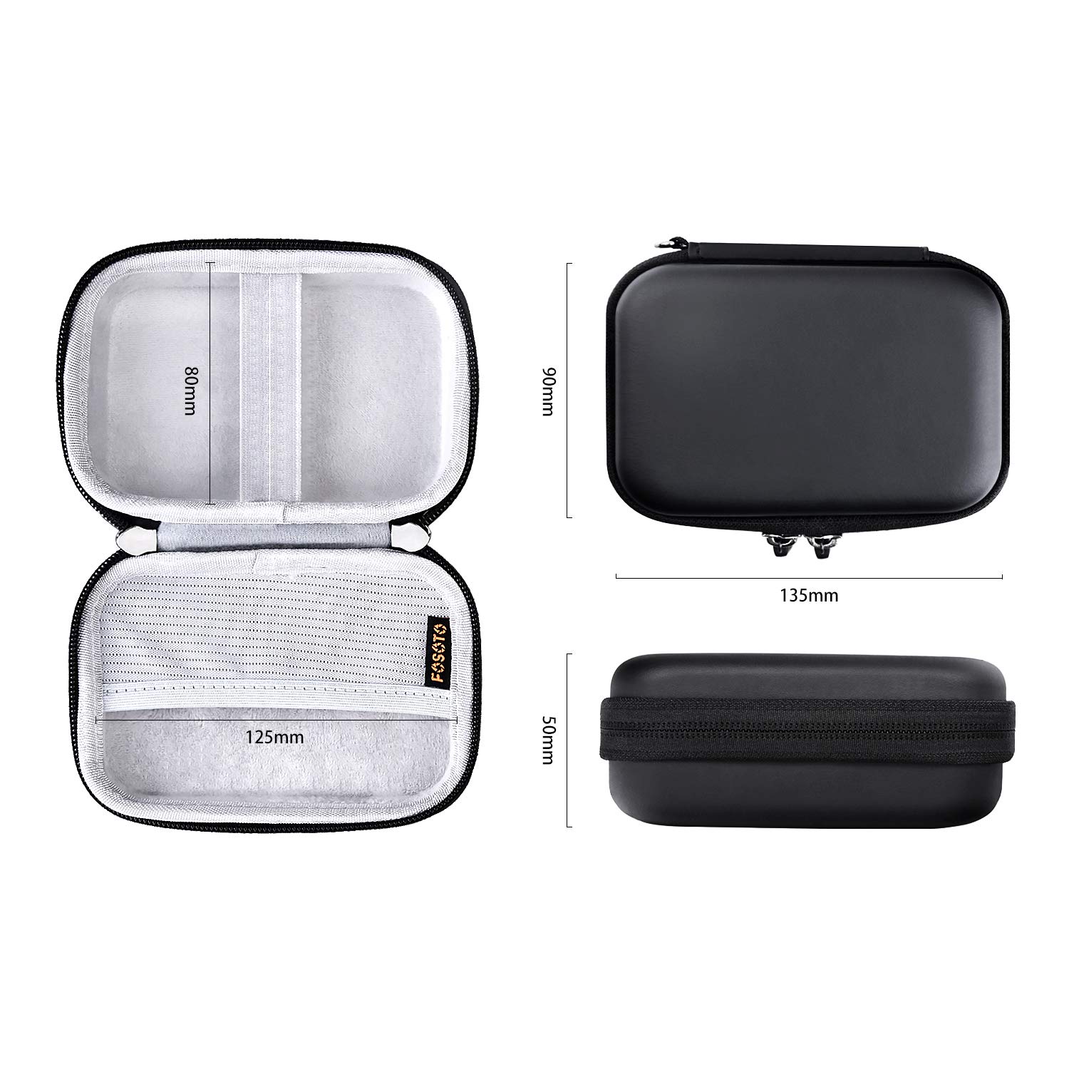 Hard Shell Shockproof Digital Camera Case Compatible for Canon Powershot SX720 SX730 SX620 HS G9X Panasonic Lumix DMC ZS50 ZS70 ZS60 TZ80 Nikon Coolpix A900 W100 Sony DSC-W830 W800 W810 WX500 HX90