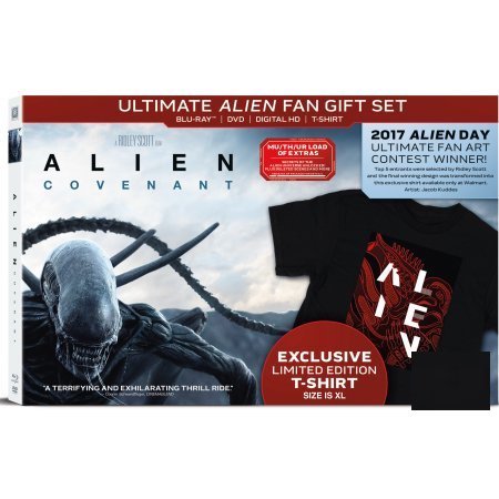 Alien: Covenant (Ultimate Alien Fan Gift Set) (Blu-ray + DVD + Digital HD + T-Shirt) (Limited Edition)