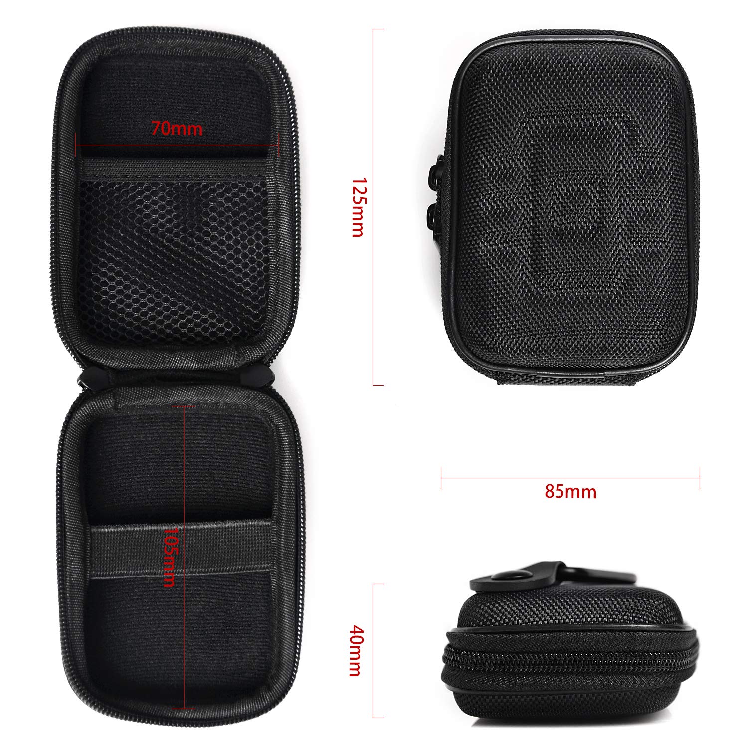 FOSOTO Compact Digital Camera Case Compatible for Canon ELPH 180 360 PowerShot G9X G9X Mark II SX620 HS, DSC-W800 W830, Nikon COOLPIX A10 S6800