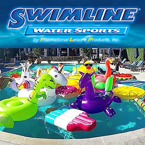 Swimline Inflatable Nylon Covered Swimming Pool U-Seat Chair Float (4 Pack)