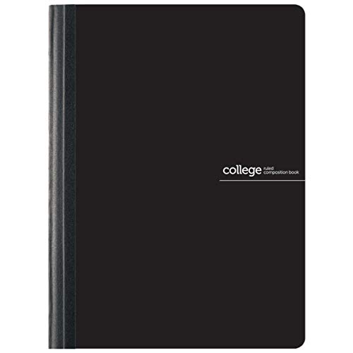 Office DepotÂź Brand Poly Composition Book, 7 1/2" x 9 3/4", College Ruled, 160 Pages (80 Sheets), Black