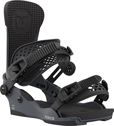 Union Force Mens Snowboard Bindings Charcoal Sz M (8-10)