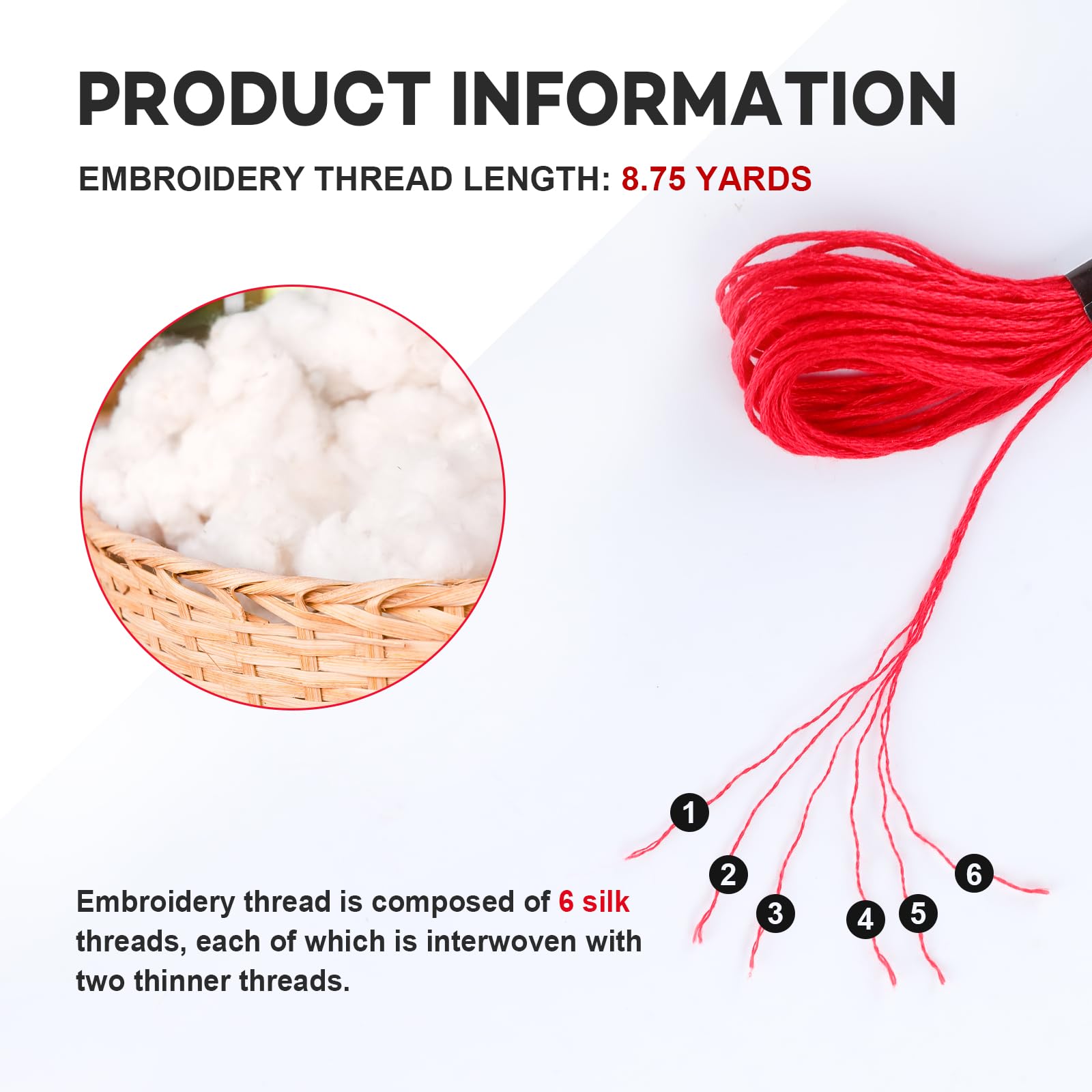 Premium Rainbow Color Embroidery Floss 140 Skeins Per Pack with Cotton for Cross Stitch Threads, Bracelet Yarn, Craft Floss, Aroic Embroidery Floss Set