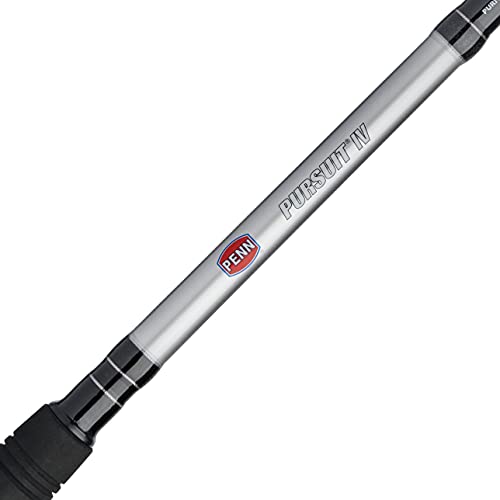PENN Pursuit IV Spinning Reel and Fishing Rod Combo, Black/Silver, 4000 Reel Size - 7' - Medium - 2pc