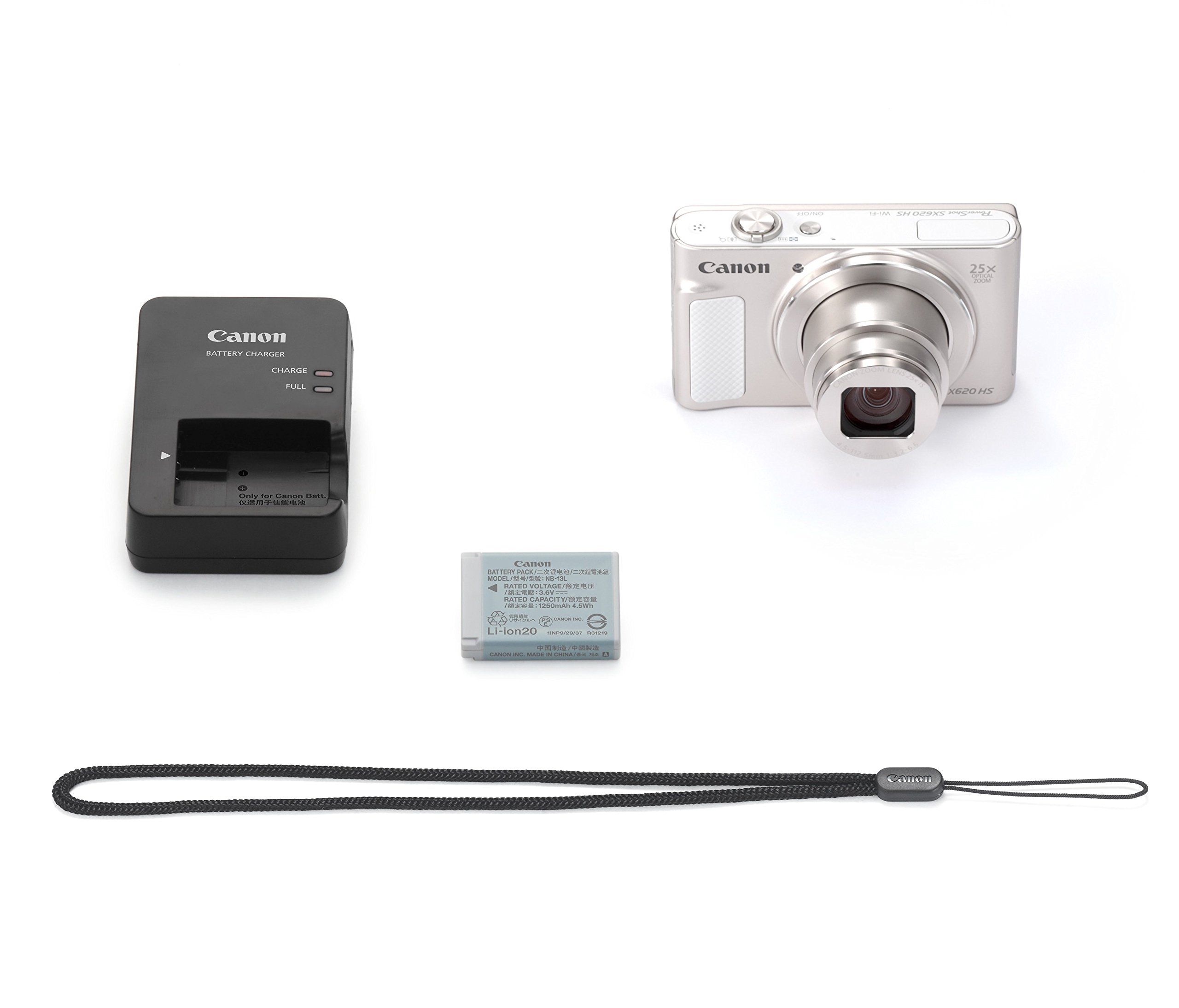Canon Compact Digital Camera PowerShot SX620 HS White, 25X Optical Zoom, PSSX620HS (WH)