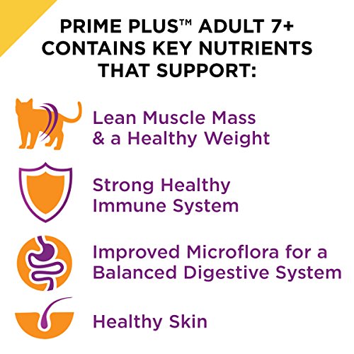 Purina Pro Plan Grain Free Senior Wet Cat Food Pate, SENIOR Prime Plus Cod & Shrimp Entree - (24) 3 oz. Pull-Top Cans
