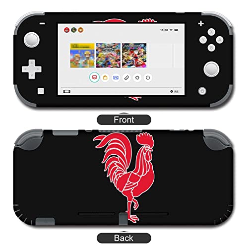 Red Rooster Cock Stickers Full Wrap Decal Skin Faceplate Protective Stickers Compatible for Nintendo Switch for Switch Lite