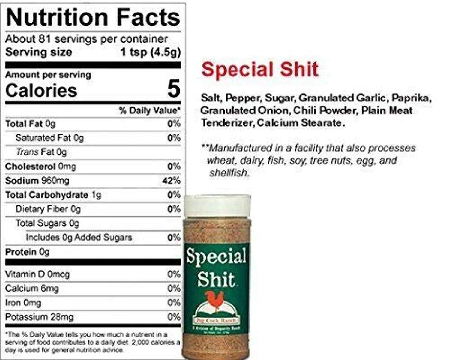 Big Cock Ranch - Box o' Shit Sampler Pack of 4 Different Seasonings (1 each of Bull, Special, Good & AW)