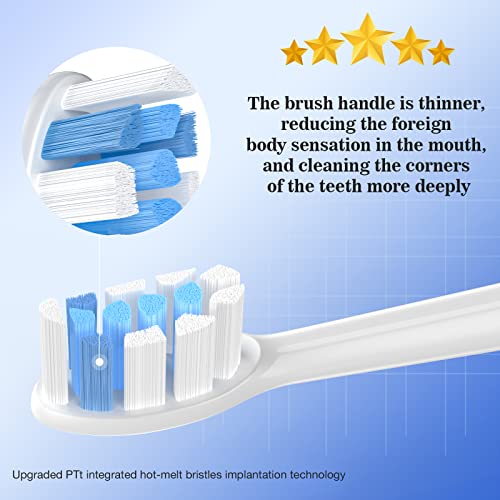 Replacement Toothbrush Heads Compatible with Philips Sonicare, Soft Electric Toothbrush Head Compatible with C1 C2 C3 G2 W2 G3 W3 A3, 4100 5100 6100 SoftCare HealthyWhite, 10 Pack