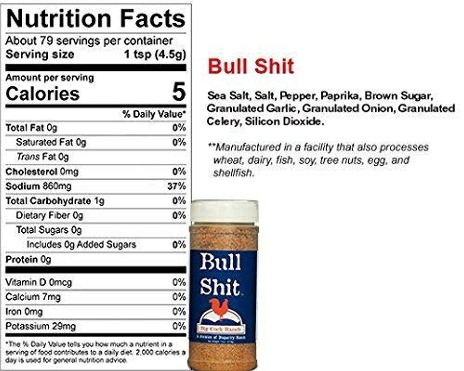 Big Cock Ranch - Box o' Shit Sampler Pack of 4 Different Seasonings (1 each of Bull, Special, Good & AW)