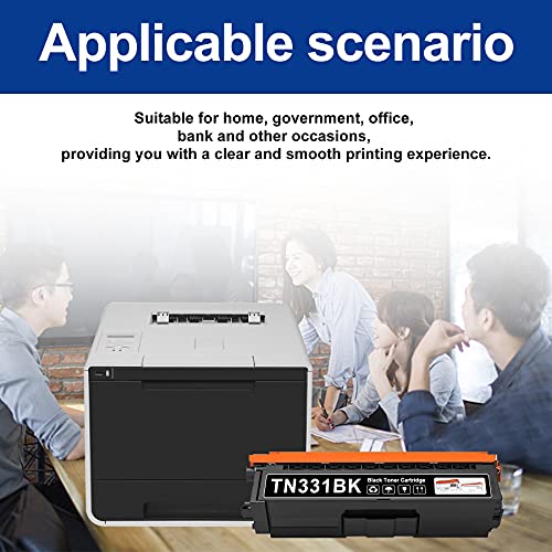 MitoColor High Yield Cyan TN-331C TN-331 TN331C TN331 Toner Cartridge Replacement for DCP-9050CDN 9270CDN L8450CDW HL-L8250CDN L9200CDW/CDWT MFC-L8600CDW 9460CDN L9550CDW Printer Toner (1 Pack)
