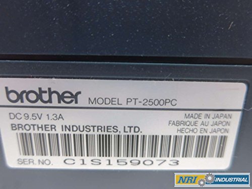 BROTHER PT-2500PC P-TOUCH 9.5V-DC COMPUTER LABEL PRINTER D518265