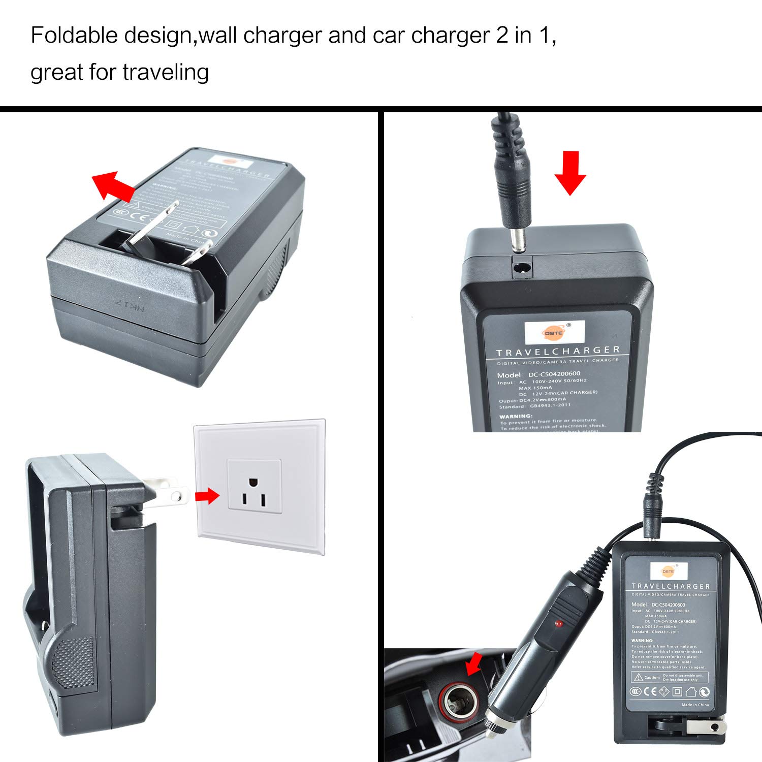 DSTE Replacement for NB-13L Battery and Charger Kit Compatible Canon PowerShot SX740 HS SX620 HS SX720 HS SX730 HS G7 X Mark II G9X Mark II G5X G7X G9X G1 X Mark III G5 X Mark II