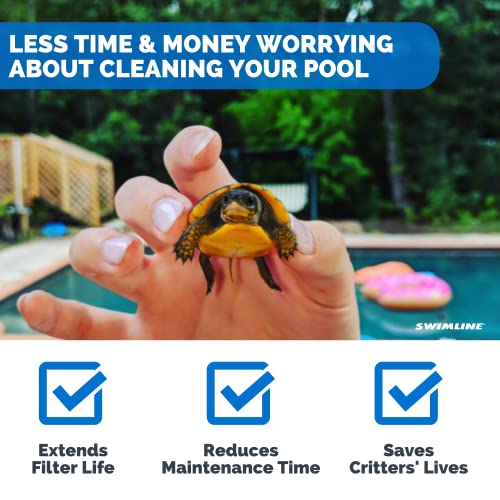 HYDROTOOLS BY SWIMLINE ORIGINAL 70200 FrogLog Animal Saving Escape Ramp For Pools & Spas | For All Small Animals Entering The Pool | Heavy Duty Material & Long Lasting | Reduces Pool Maintenance