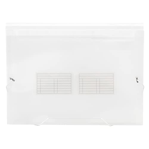 Office Depot® Brand Plastic File, 13 Pocket, Expansion 3-1/2", 8 1/2" x 11", Letter, Clear, Pack of 1