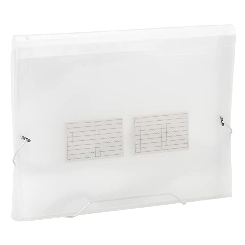 Office Depot® Brand Plastic File, 13 Pocket, Expansion 3-1/2", 8 1/2" x 11", Letter, Clear, Pack of 1