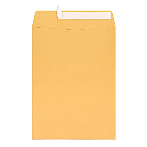 Office Depot Clean Seal(TM) Catalog Envelopes, 10in. x 13in., 20% Recycled, Brown, Pack Of 100, 77927