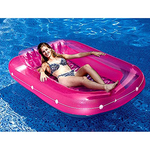 New Swimline 9052 71" Swimming Pool Inflatable Tub Lounger w/ 110 Volt Air Pump