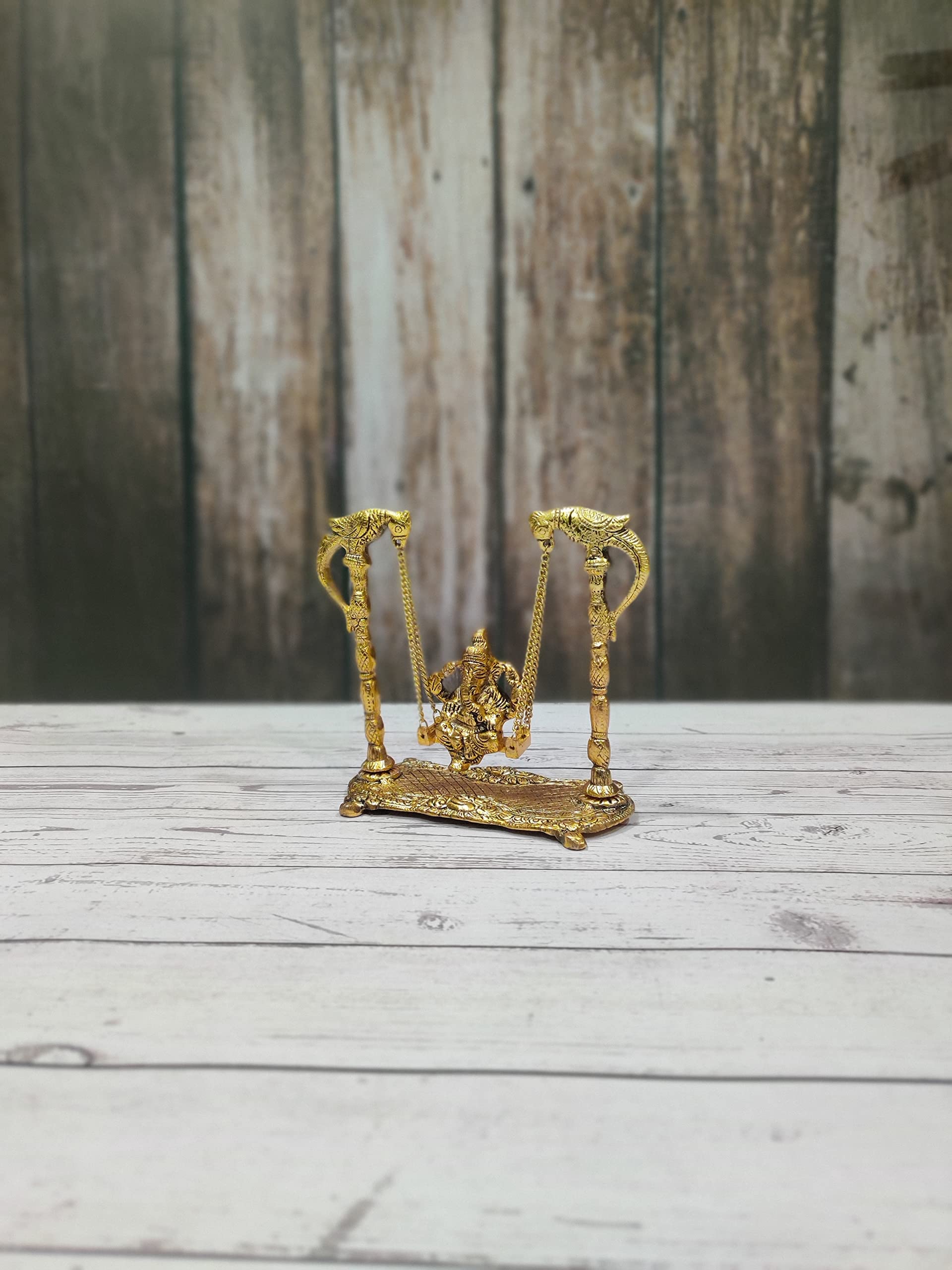 GiftNagri Golden Oxidized Metallic Ganesh Jhula