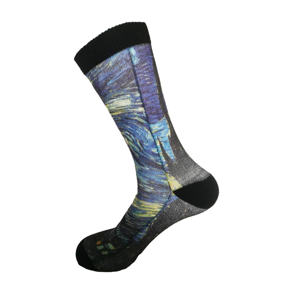 FWSXIVN Disc Golf Unisex Adult Fun Cool 3D Print Colorful Athletic Sport Novelty Crew Tube Socks, Black and White, One Size