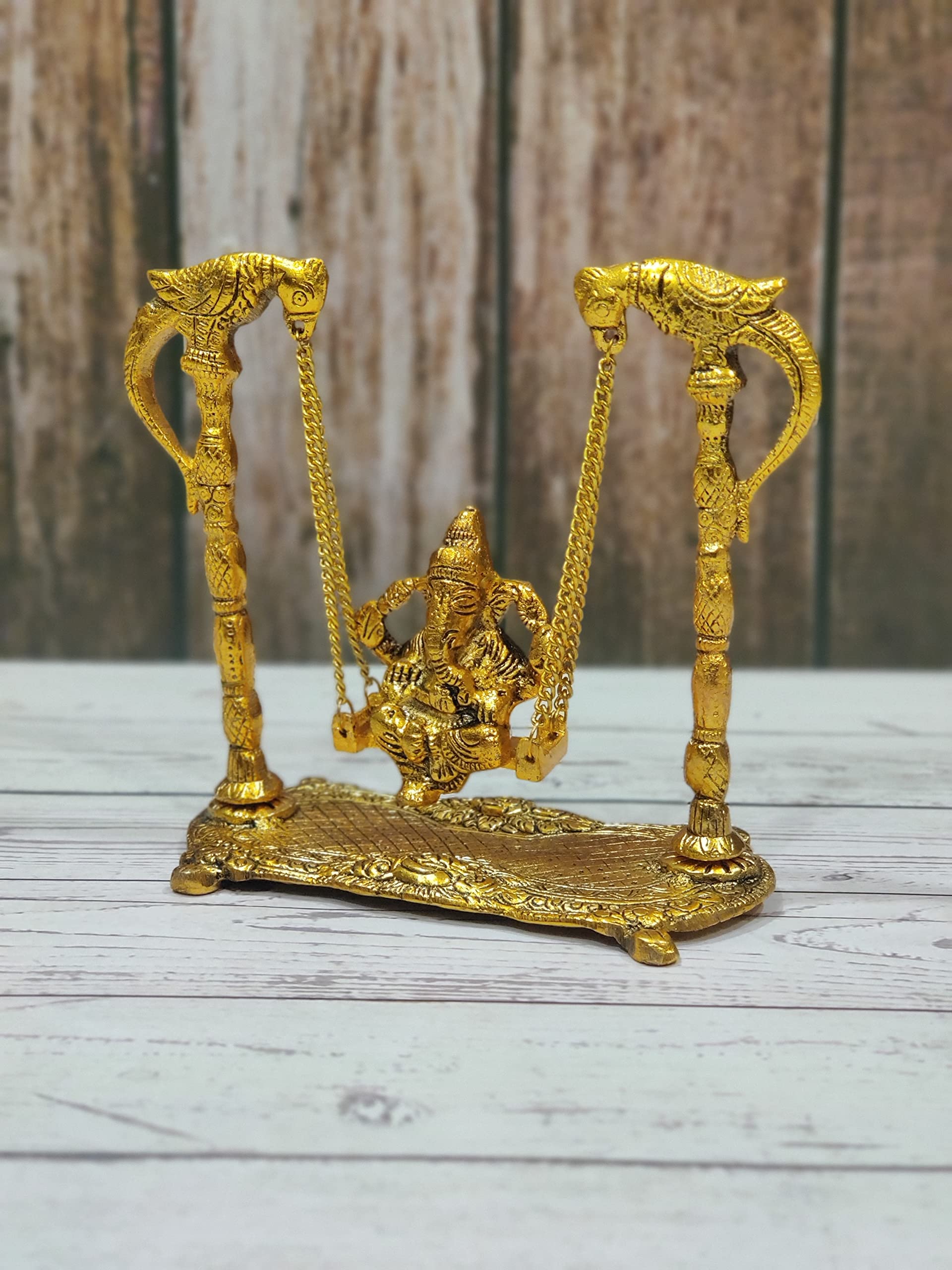 GiftNagri Golden Oxidized Metallic Ganesh Jhula