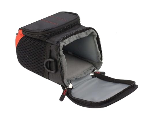Navitech Black Portable Camera Shoulder Bag Compatible With Canon PowerShot SX620 HS Compact Camera