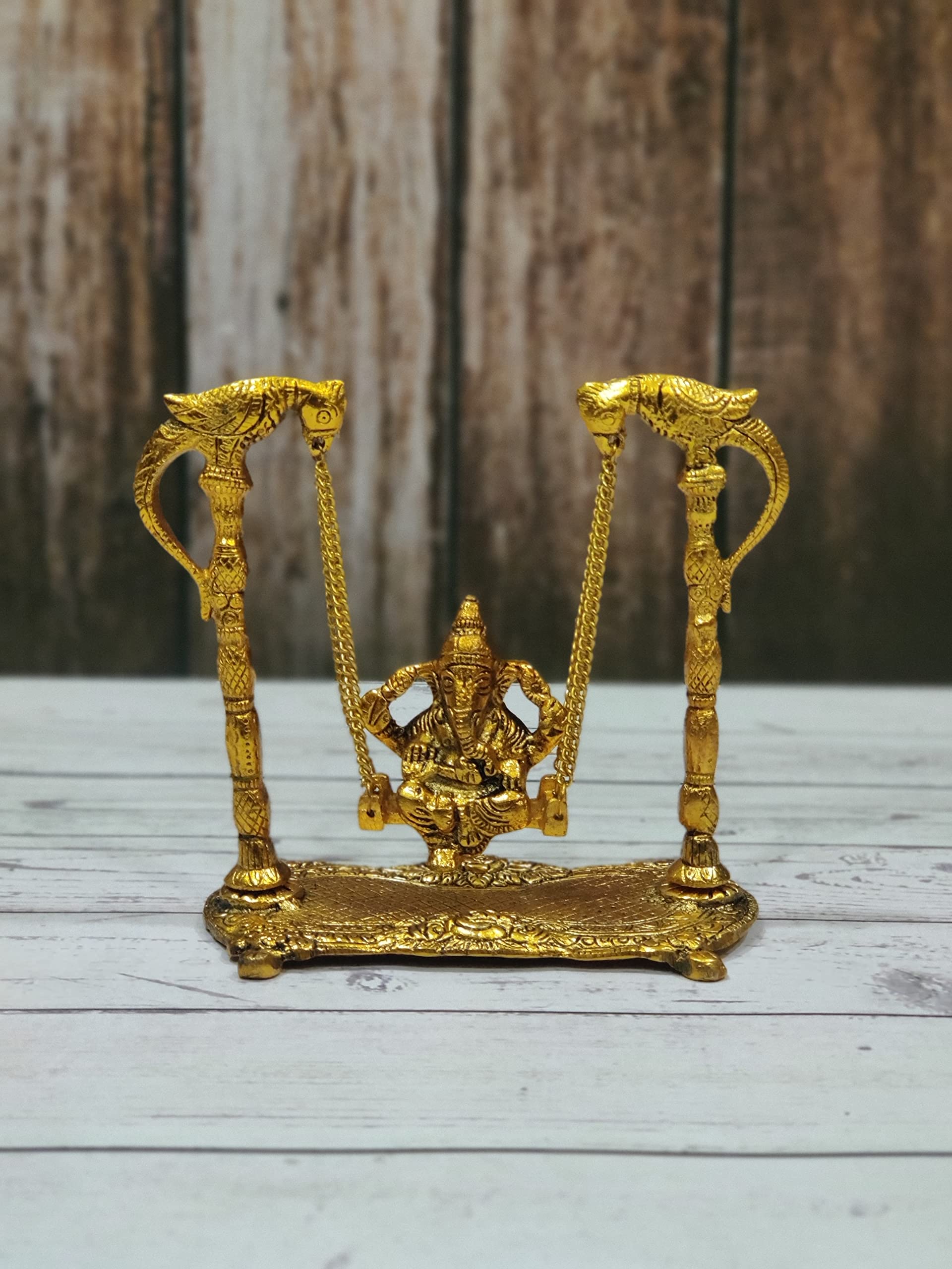 GiftNagri Golden Oxidized Metallic Ganesh Jhula