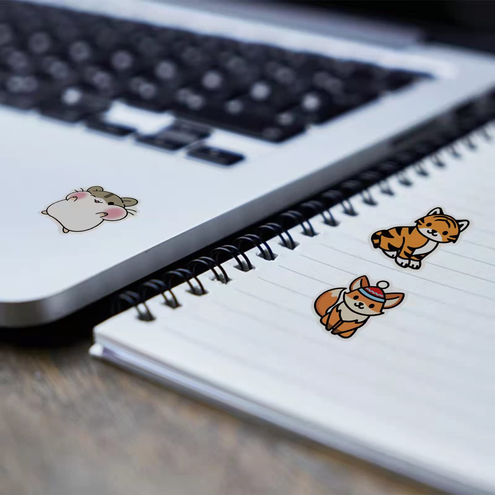 Cute Animal Stickers Pack- 100PCS Colorful Waterproof Stickers for Water Bottles, Laptop, Phone