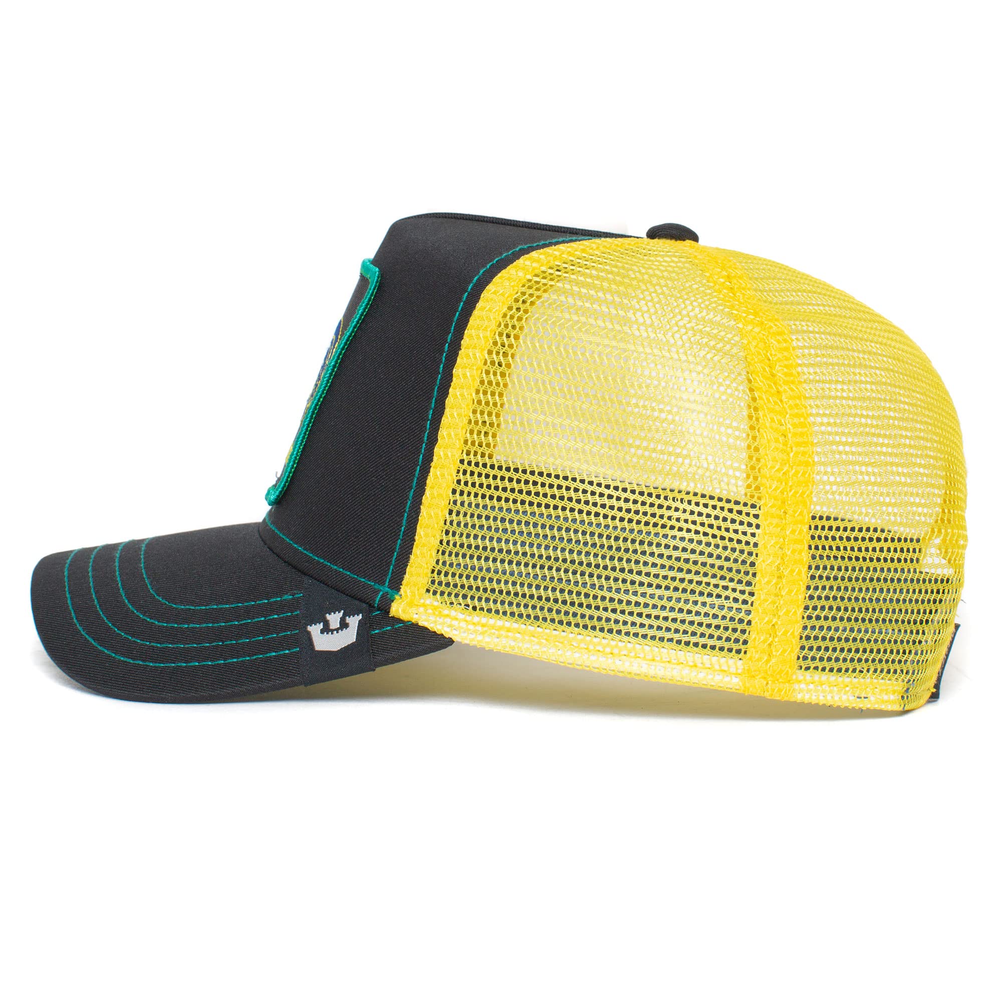 Goorin Bros. The Farm Acid Trip Collection Unisex Adjustable Trucker Cap, Black (Cock Trip), One Size