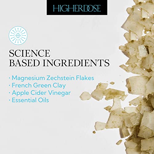 HigherDOSE Serotonin Bath Salt Soak: 32 oz Bath Soak with Magnesium Based Formula, Essential Oils, and Apple Cider Vinegar, Support Your Serotonin Levels and Nourish Your Nervous System