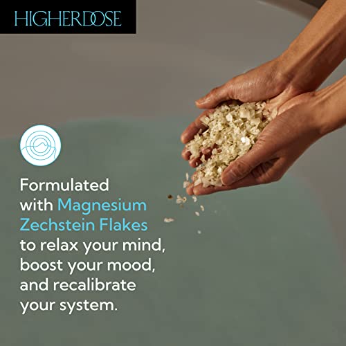 HigherDOSE Serotonin Bath Salt Soak: 32 oz Bath Soak with Magnesium Based Formula, Essential Oils, and Apple Cider Vinegar, Support Your Serotonin Levels and Nourish Your Nervous System