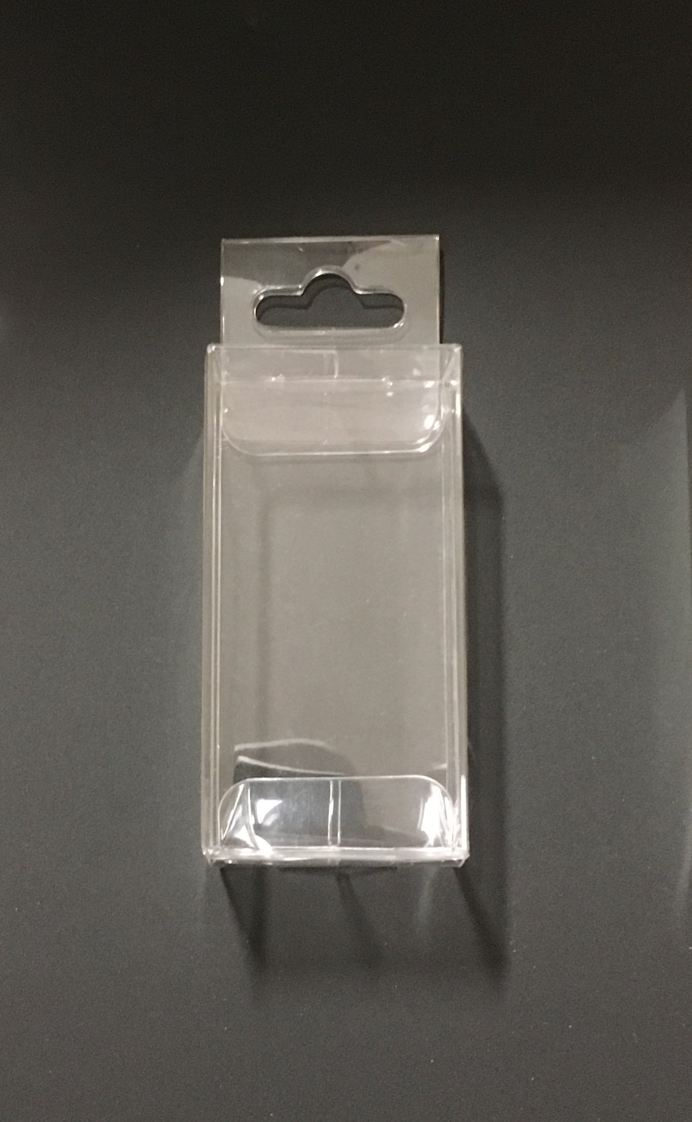 25 Clear Plastic PET Hang Box for Fishing Lures, Arts, Crafts, and Retail Size 1.5"X1"X3"