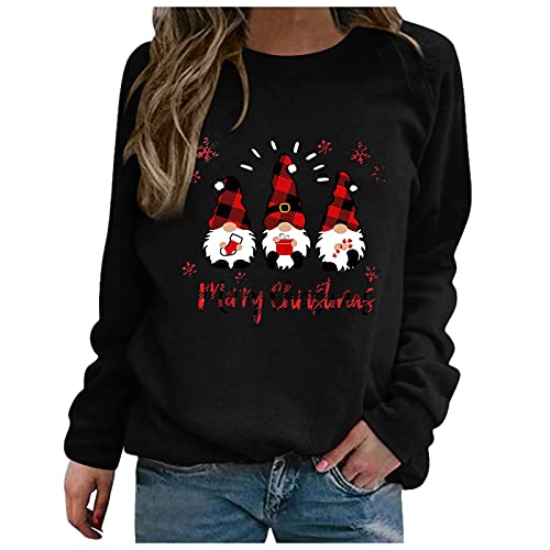 Winter Jackets for Women,Crewneck Sweatshirt Women y2k Plain Kawaii Workout Hoodies Sweaters Collared Dressy Christmas Leather Plus Size Funny Thanksgiving Shirts for Women Black