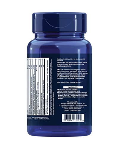Life Extension Two-Per-Day High Potency Multi-Vitamin & Mineral Supplement - Vitamins, Minerals, Plant Extracts, Quercetin, 5-MTHF Folate & More - Gluten-Free - Non-GMO - 120 Tablets