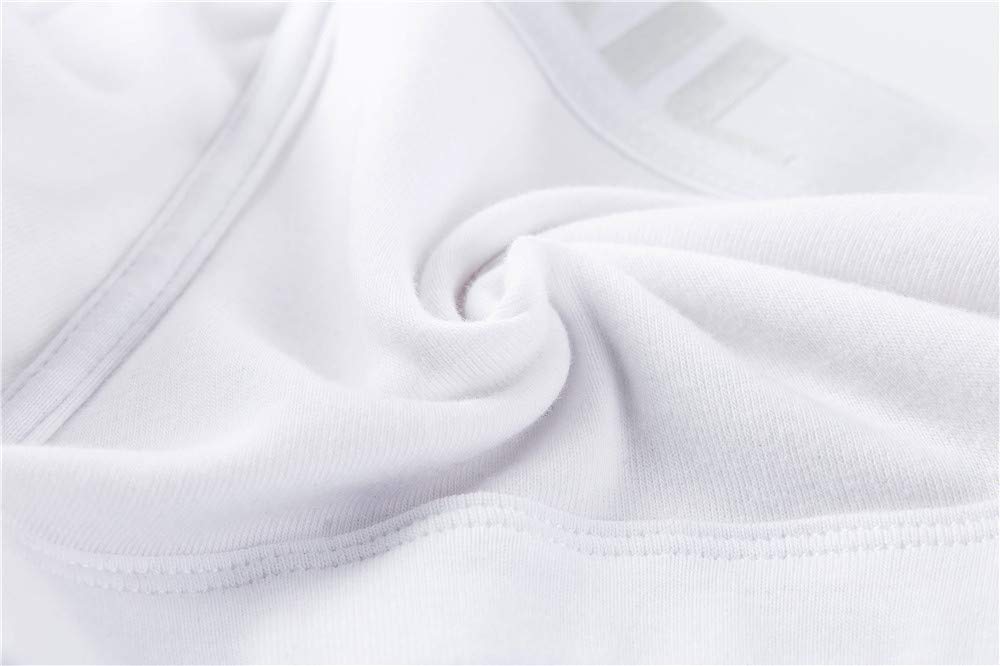 JOCKMAIL Cotton Men Boxer U Convex Pouch Adjustable Size Ring Cock Straps Men trunk Shorts (L, White)