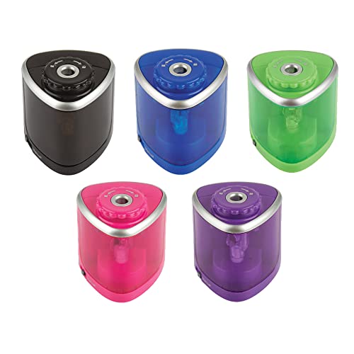 Office Depot® Brand Dual-Powered Pencil Sharpener, Assorted Colors