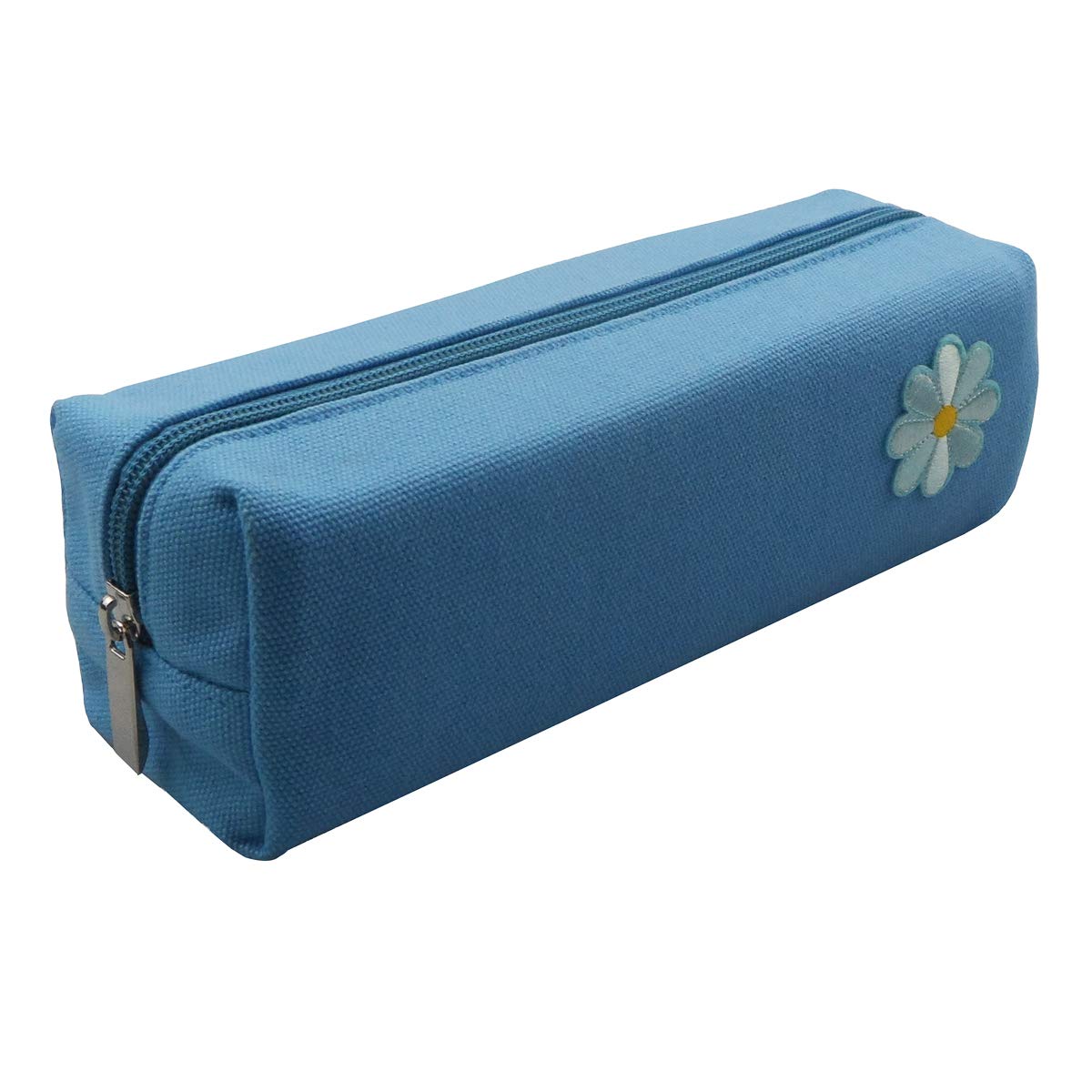 Enyuwlcm Canvas Stationery Cute Pencil Case for Teen Girls Simple Pencil Pouch for School Cosmetic Bag for Purse Yellow