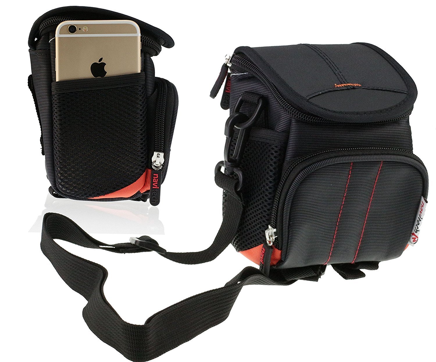 Navitech Black Digital Camera Case Bag Compatible With Canon PowerShot SX620 HS