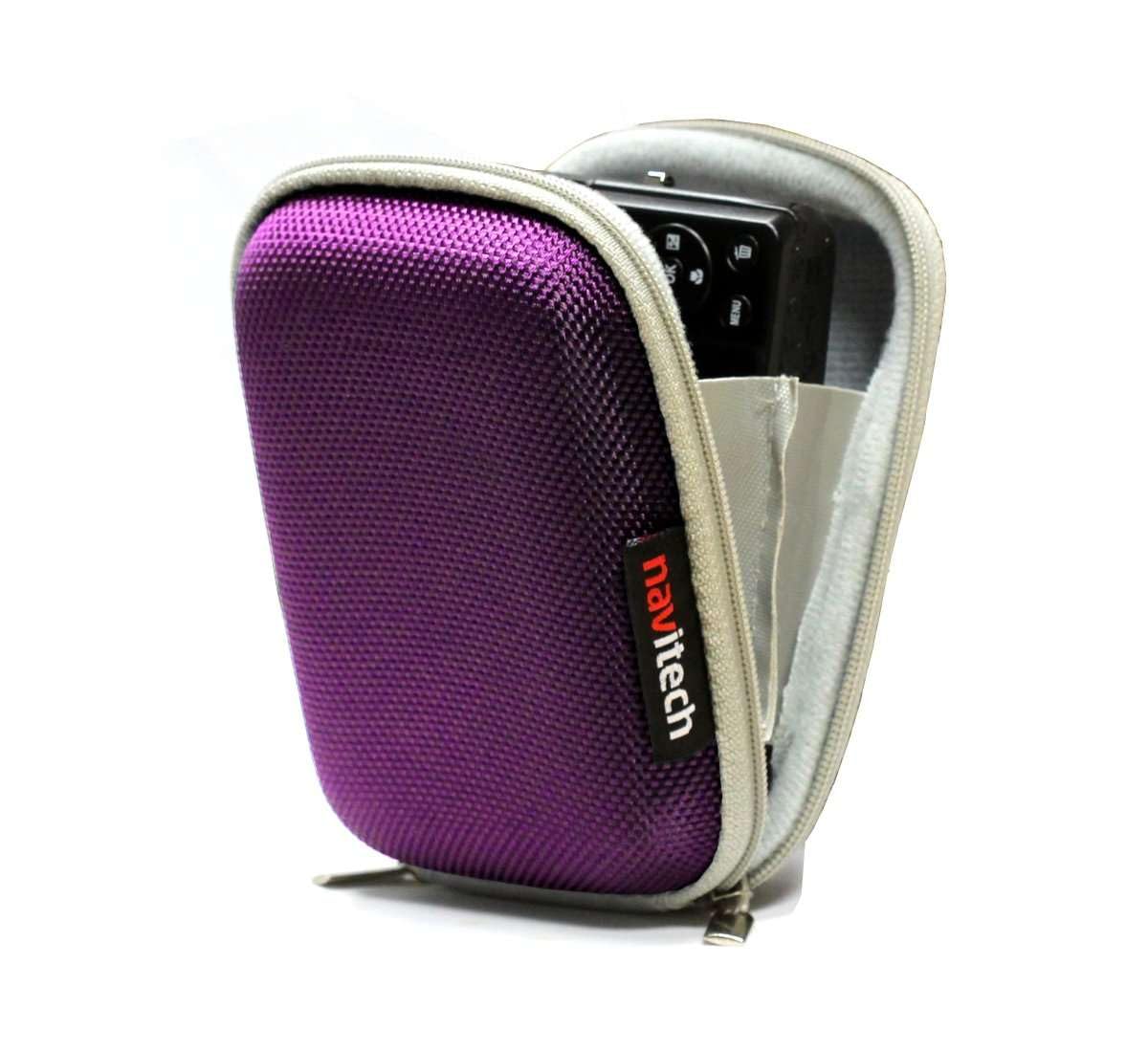 Navitech Purple Shockproof Camera Case Compatible With Canon Powershot SX620 HS Compact Digital Camera