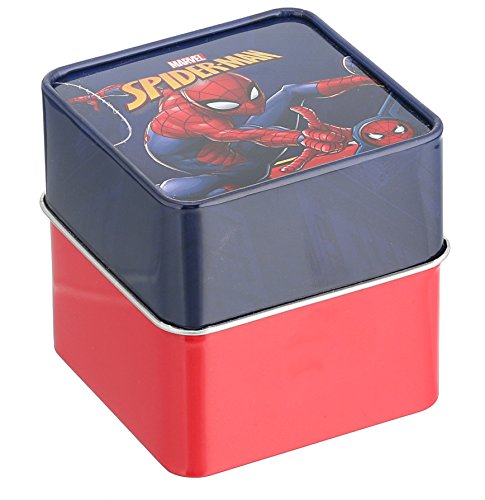 Accutime Kids Marvel Spider-Man Digital Quartz Plastic Watch for Boys & Girls with LCD Display Red/Blue (Model: SPD4464)