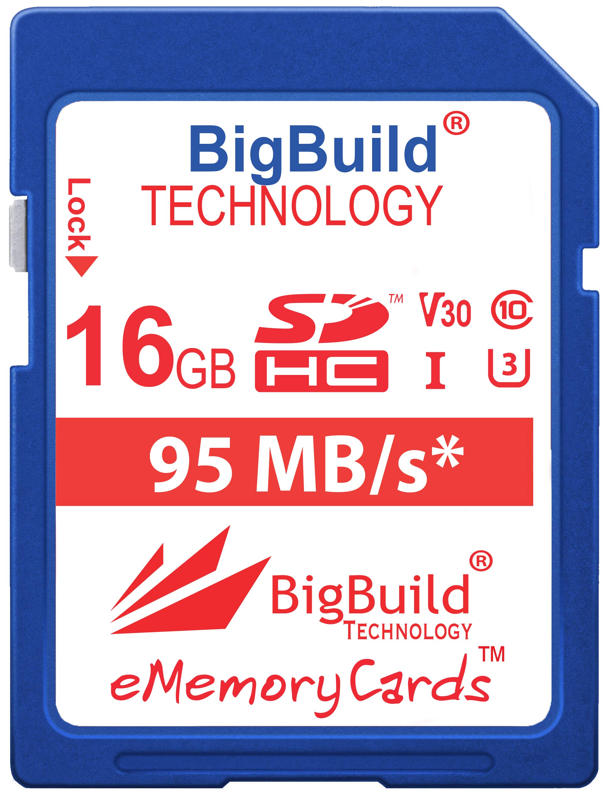 BigBuild Technology 16GB UHS-I U3 95MB/s Memory Card for Canon PowerShot SX420 is, SX430 is, SX520 HS, SX530 HS, SX540 HS, SX60 HS, SX610 HS, SX620 HS, SX710 HS, SX720 HS, SX730 HS, SX740 HS Camera