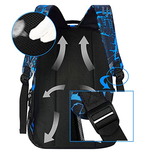 Oslimea Backpack for School Boys Backpacks Anime Cartoon Luminous Backpack Teens School Bag Cute Bookbag for Middle School High School Waterproof Laptop Backpack for Travel