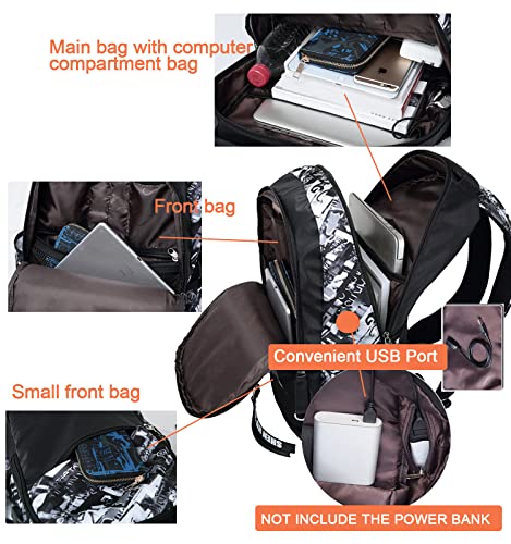 Oslimea Backpack for School Boys Backpacks Anime Cartoon Luminous Backpack Teens School Bag Cute Bookbag for Middle School High School Waterproof Laptop Backpack for Travel