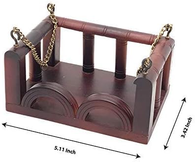 Handcrafted White Teakwood Jhoola/Jhula for Krishna Janmashtami/Bal Gopal/Ladoo Gopal/Kaanha/Hindola Celebrations,Pack of 1
