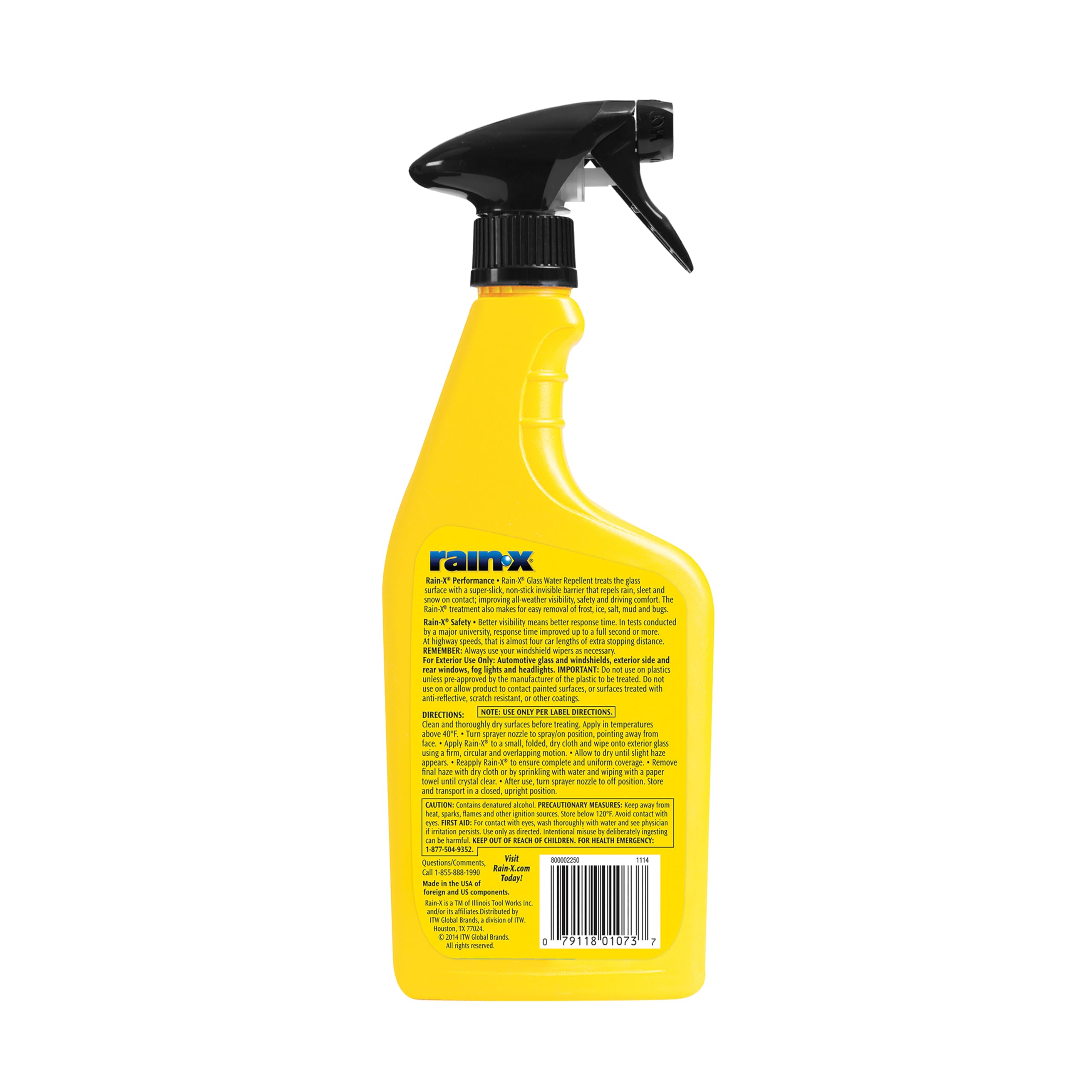 Rain-X 800002250 Glass Treatment Trigger, 16 Fl Oz - Exterior Glass Treatment To Dramatically Improve Wet Weather Driving Visibility During All Weather Conditions