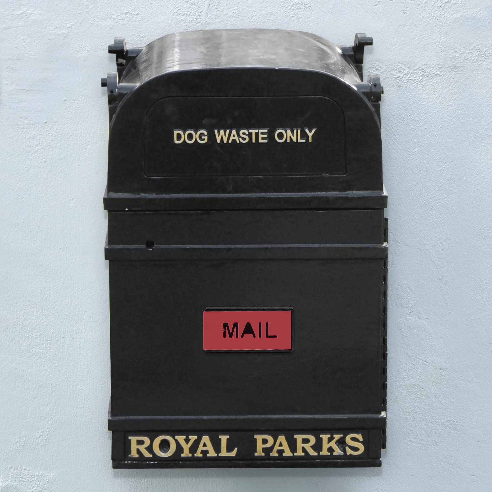 superbobi Mailbox Flag Front Mount Brick Stone Mailbox Stylish Replacement 4" x 2" x 0.5" (Black)
